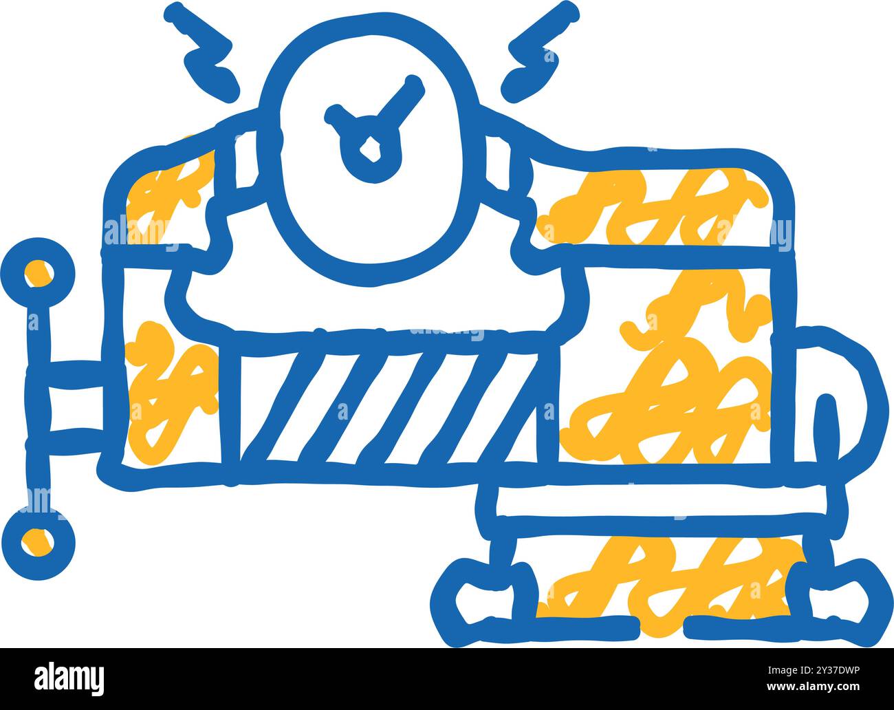 compression time management icon doodle illustration Stock Vector Image ...