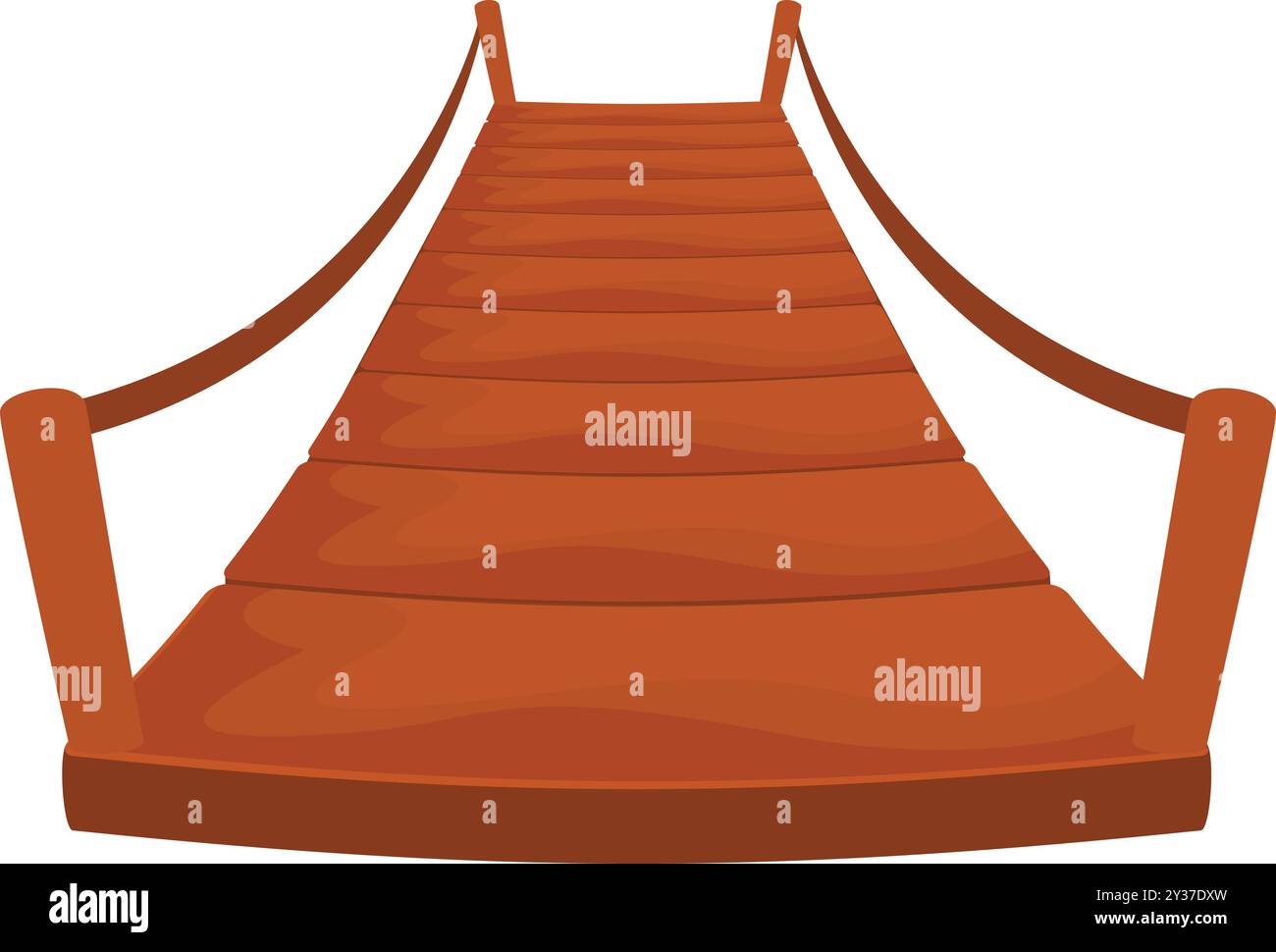 Vanishing perspective suspension bridge Stock Vector Images - Alamy