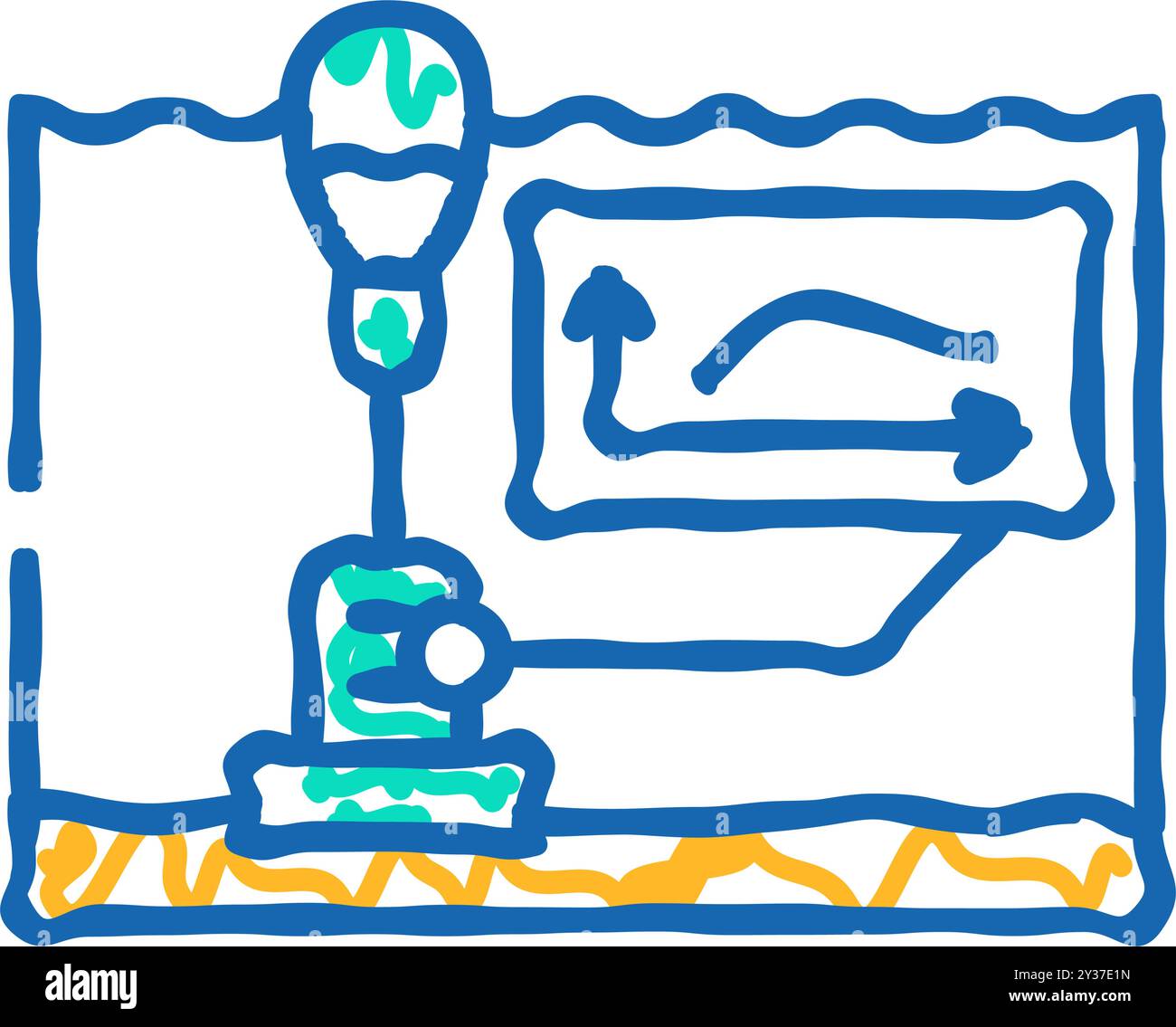 currents tidal power icon doodle illustration Stock Vector Image & Art ...