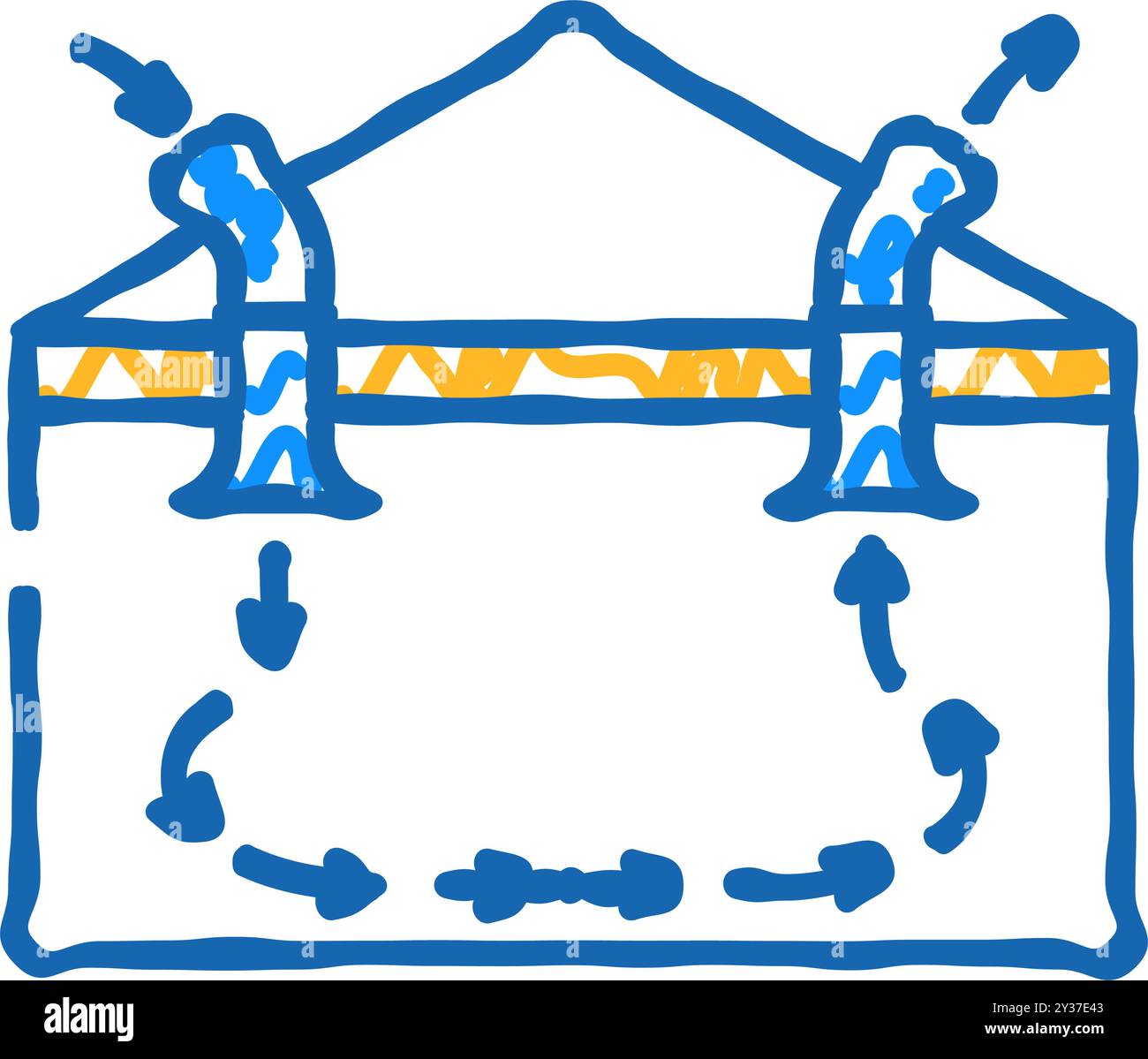 mechanical ventilation icon doodle illustration Stock Vector Image ...