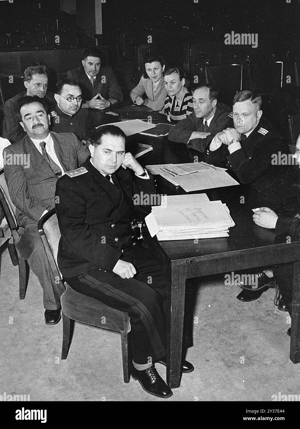 The Soviet prosecution team at the International Military Tribunal ...