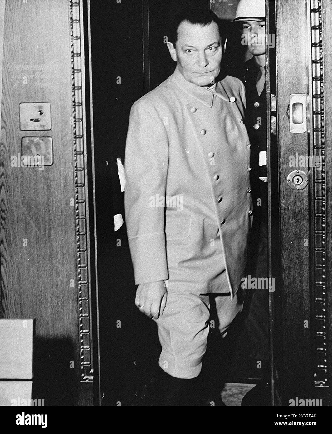 Hermann Goering enters the defendants' dock at the International ...