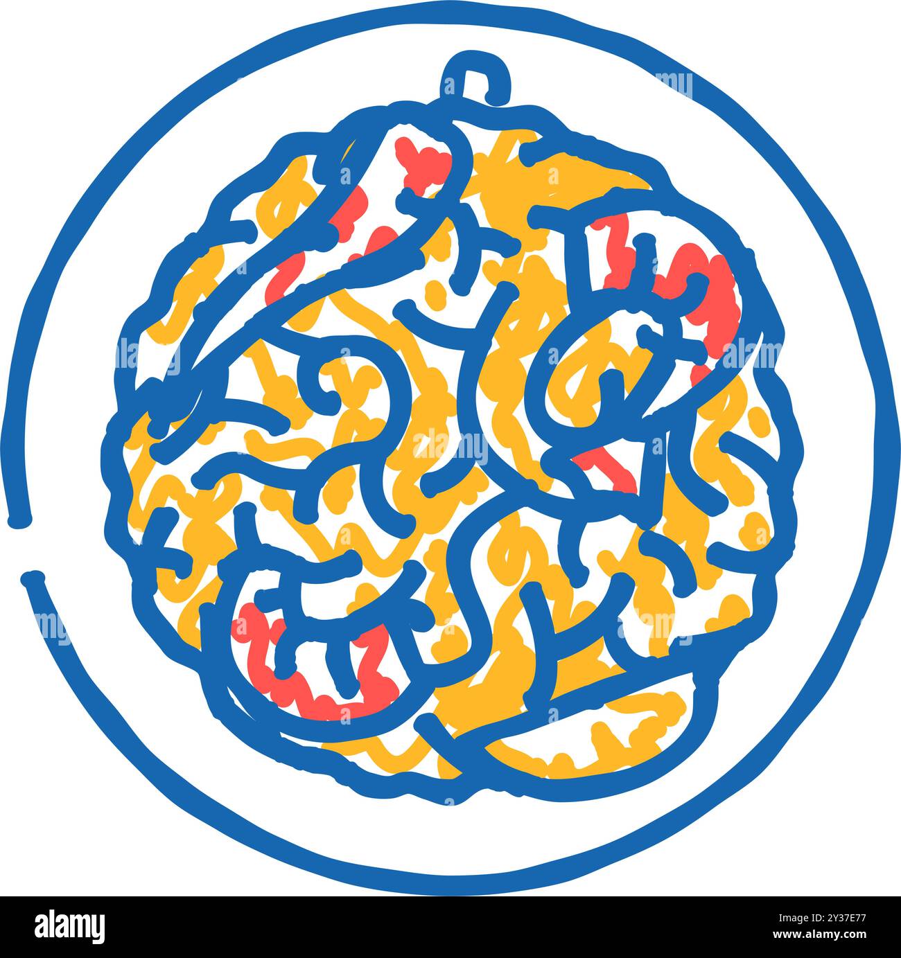 Pad thai salad Stock Vector Images - Alamy