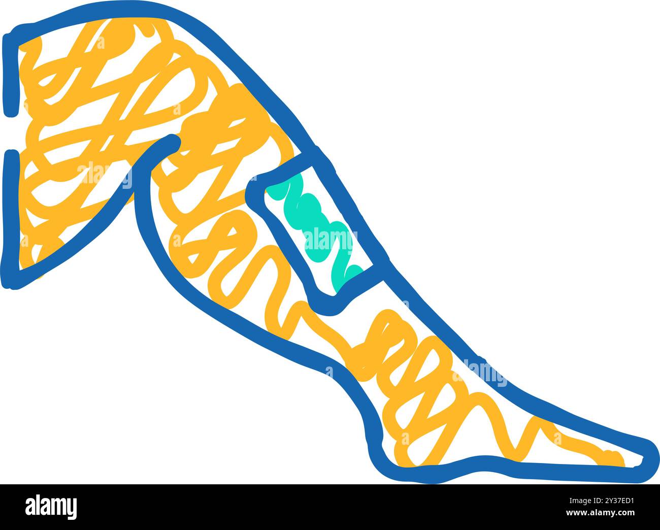 leg hair removal female icon doodle illustration Stock Vector Image ...