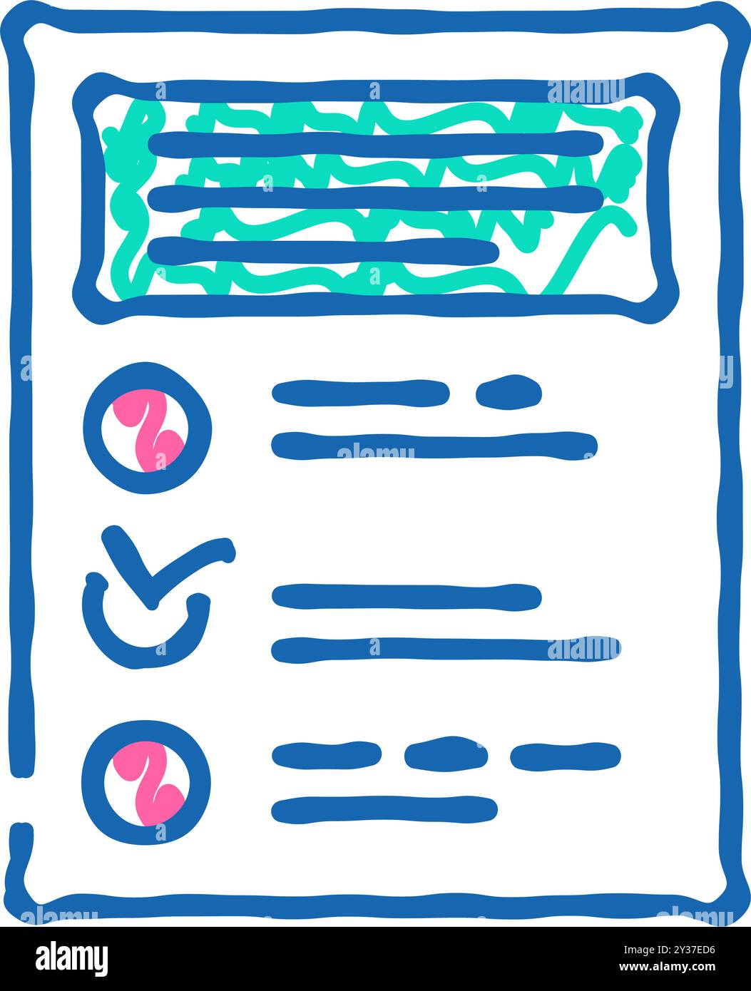 offboarding ux ui design icon doodle illustration Stock Vector Image ...