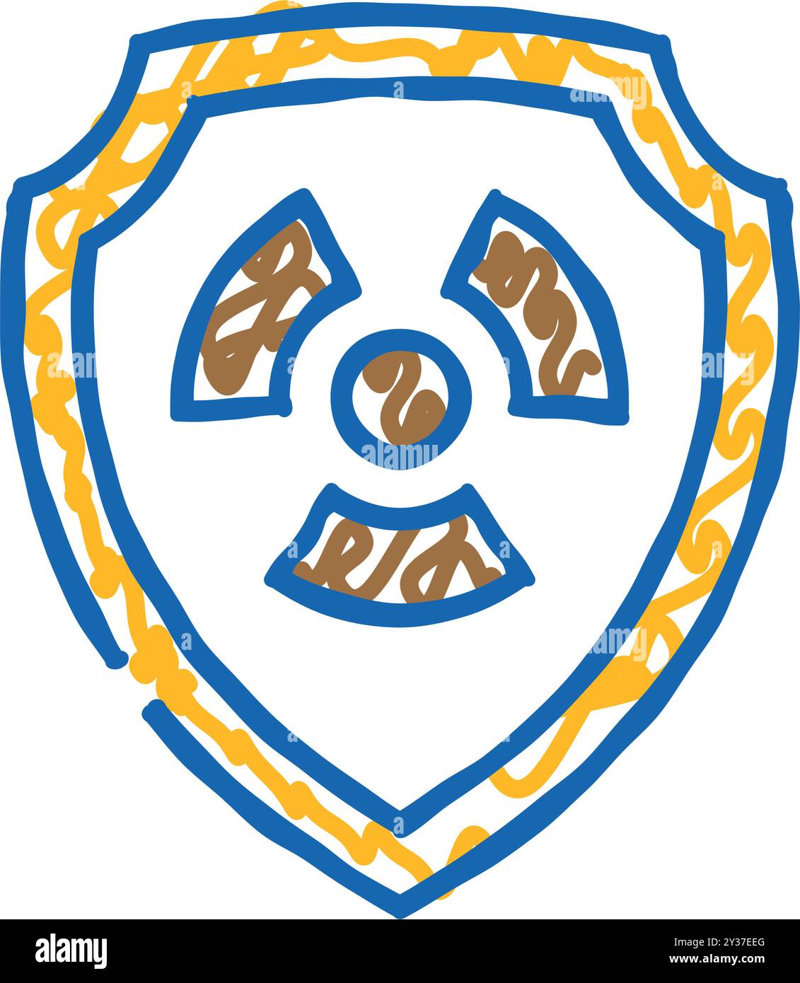 security nuclear energy icon doodle illustration Stock Vector Image ...