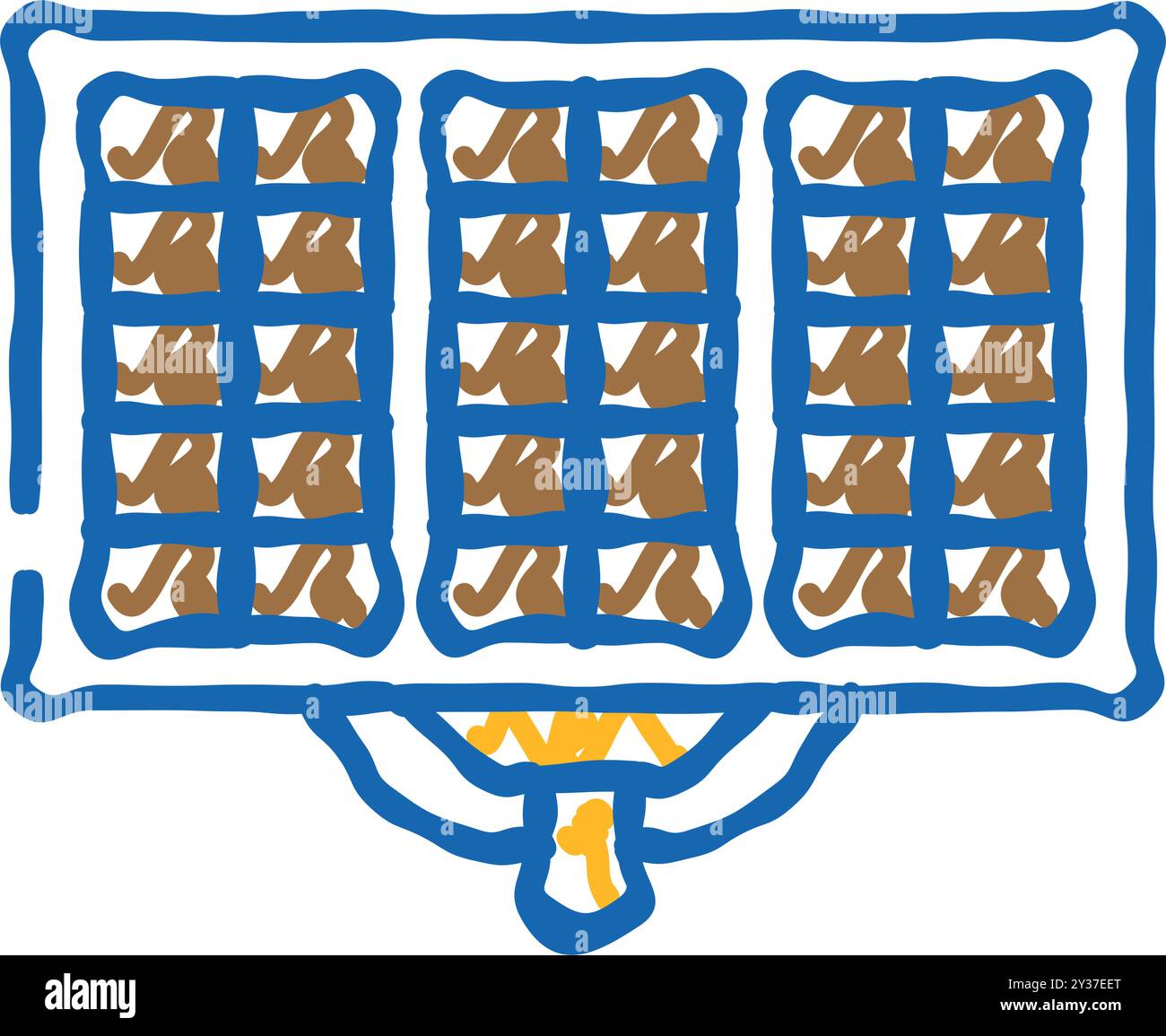 Solar array cell Stock Vector Images - Alamy