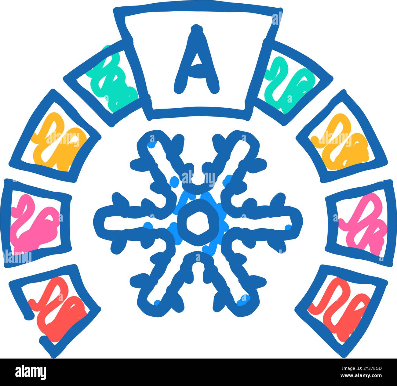 cooling energy efficient icon doodle illustration Stock Vector Image ...
