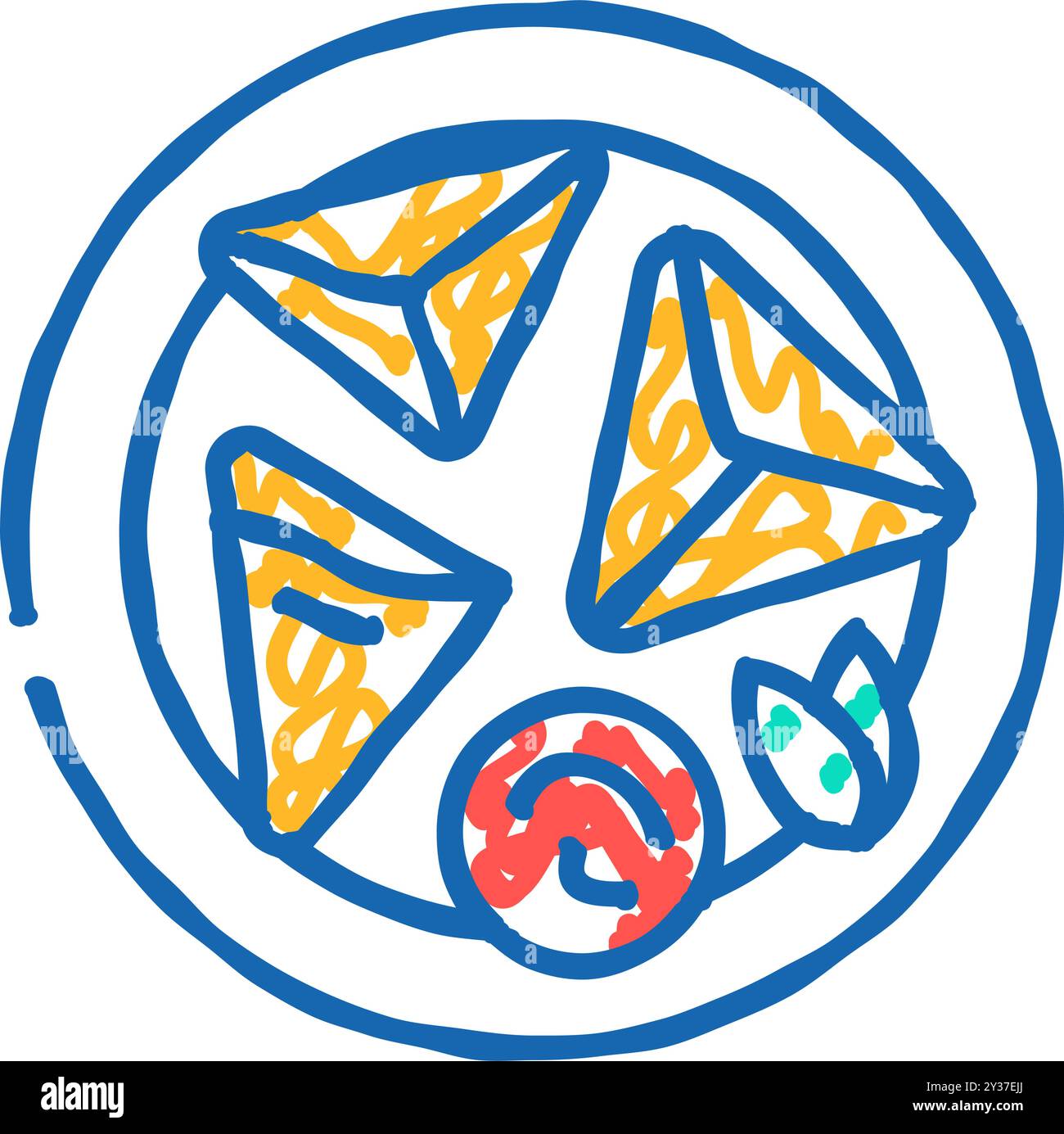 samosa indian cuisine icon doodle illustration Stock Vector Image & Art ...