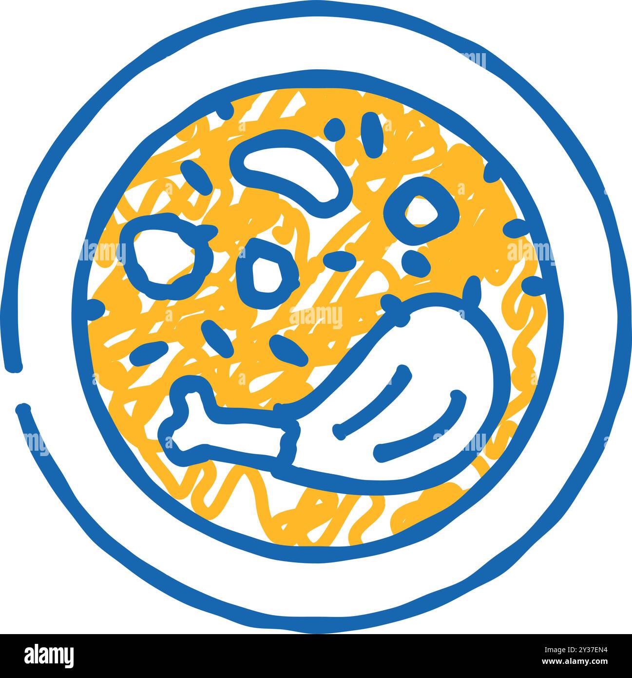 massaman curry thai cuisine icon doodle illustration Stock Vector Image ...