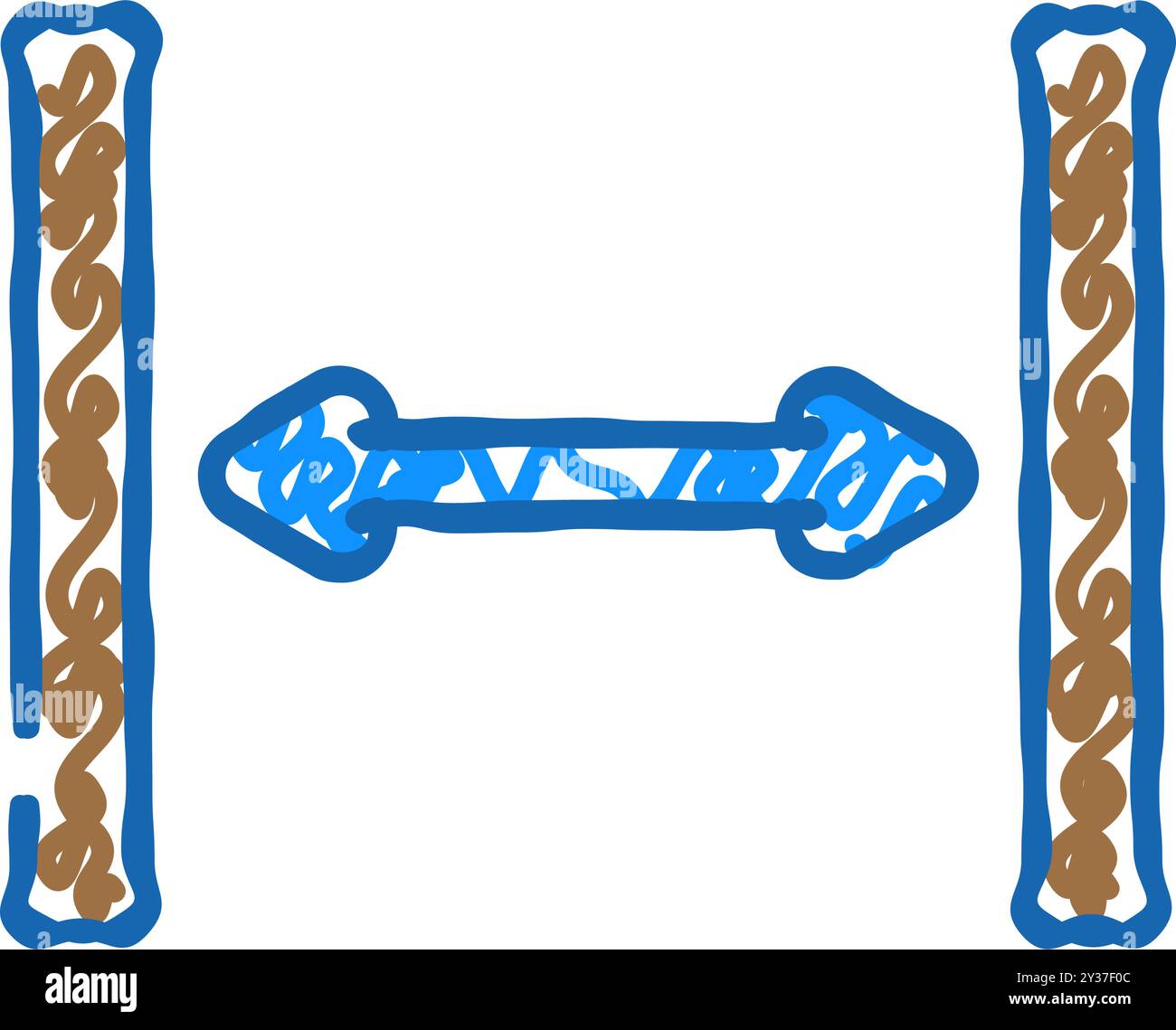 white space ux ui design icon doodle illustration Stock Vector Image ...