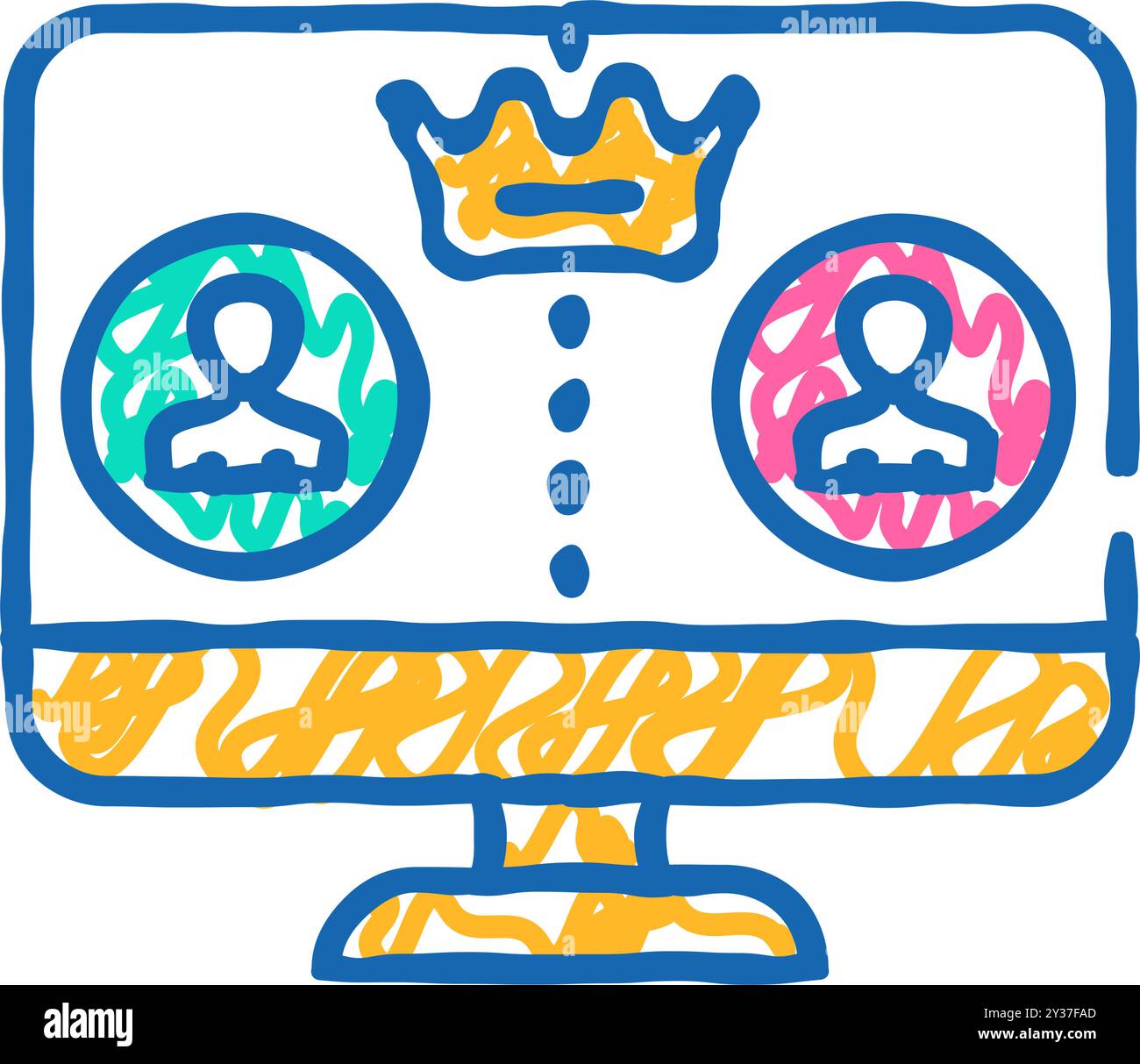 moderator control icon doodle illustration Stock Vector Image & Art - Alamy