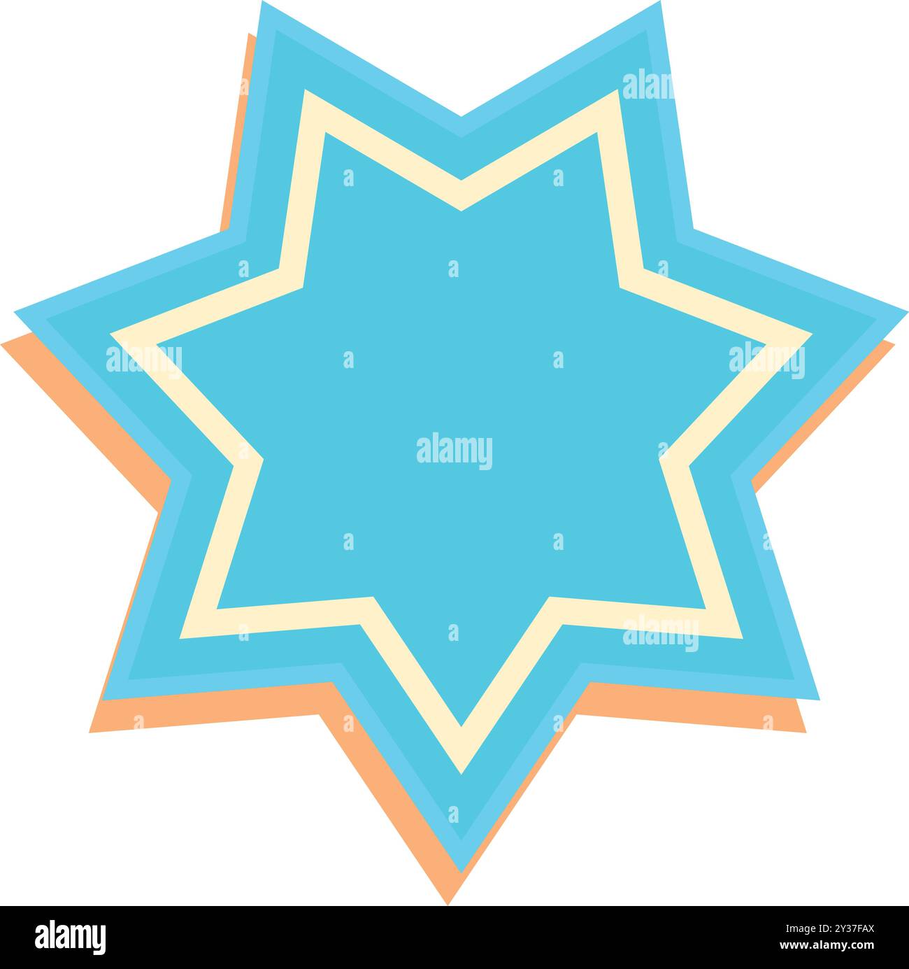 Blue layered star with a white outline is bringing up memories of long ...