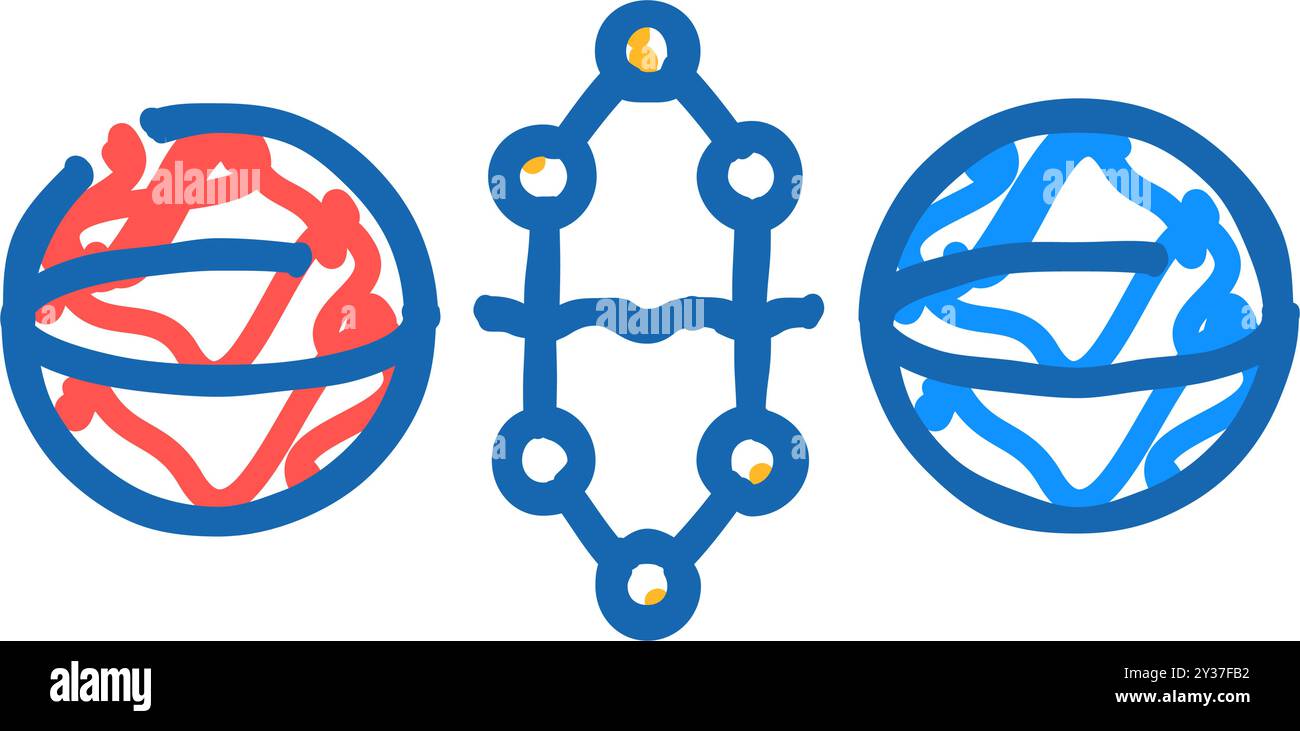 gate quantum technology icon doodle illustration Stock Vector Image ...