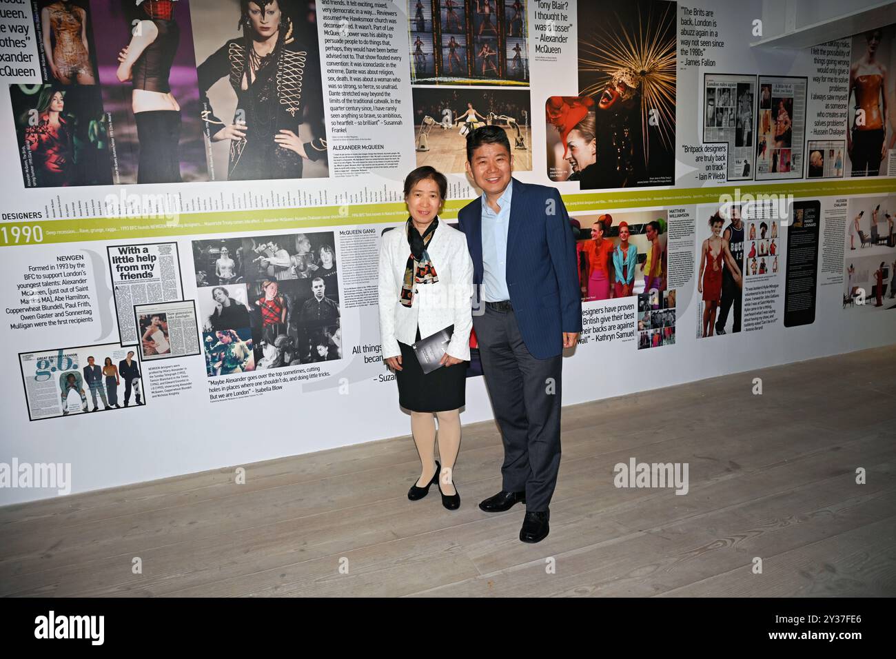 LONDON, ENGLAND: 12th September 2024: Attendees at the 胡兵 is an ...