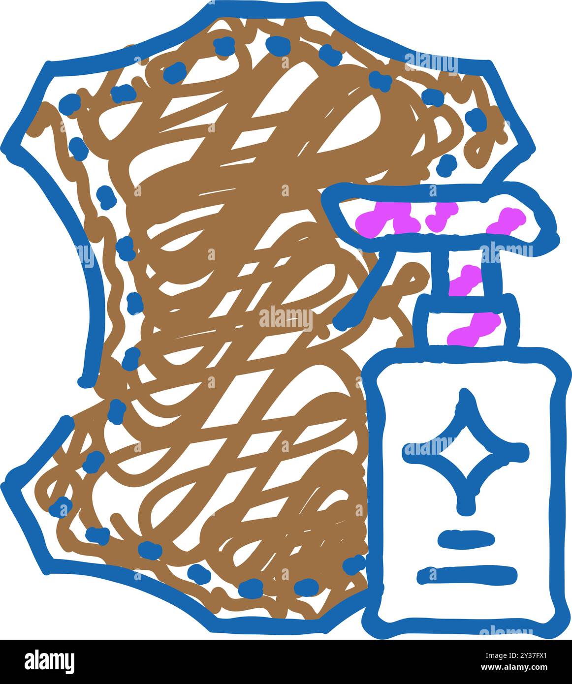 leather cleaning icon doodle illustration Stock Vector Image & Art - Alamy