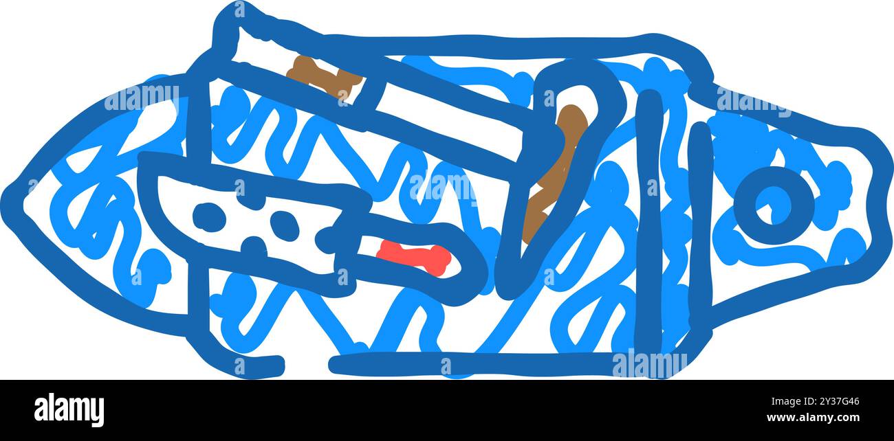 hand forged blacksmith metal icon doodle illustration Stock Vector ...