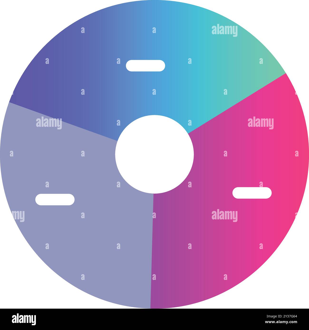 Colorful pie chart is displaying market share and data analysis with ...