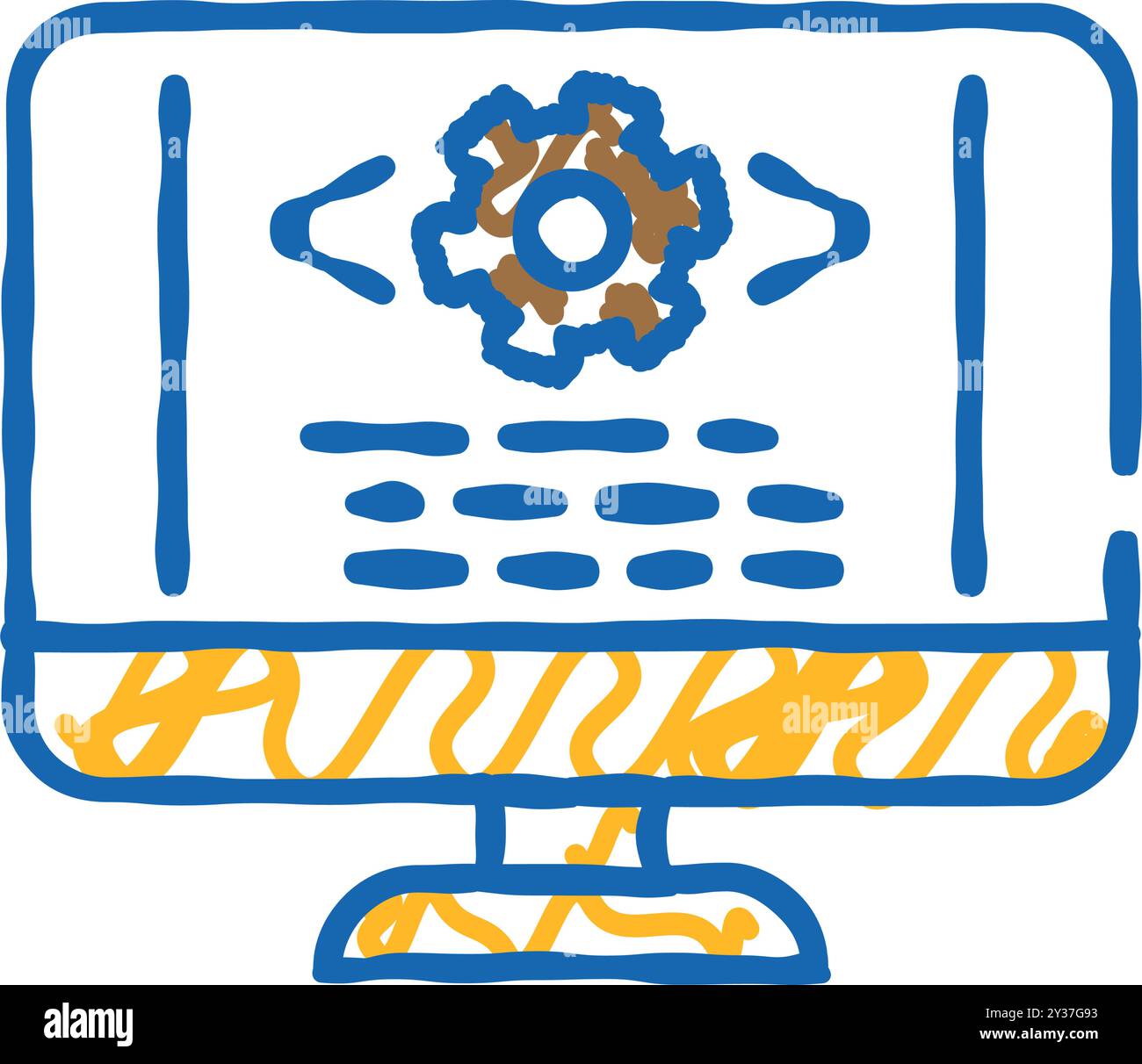 code optimization analyst icon doodle illustration Stock Vector Image & Art - Alamy