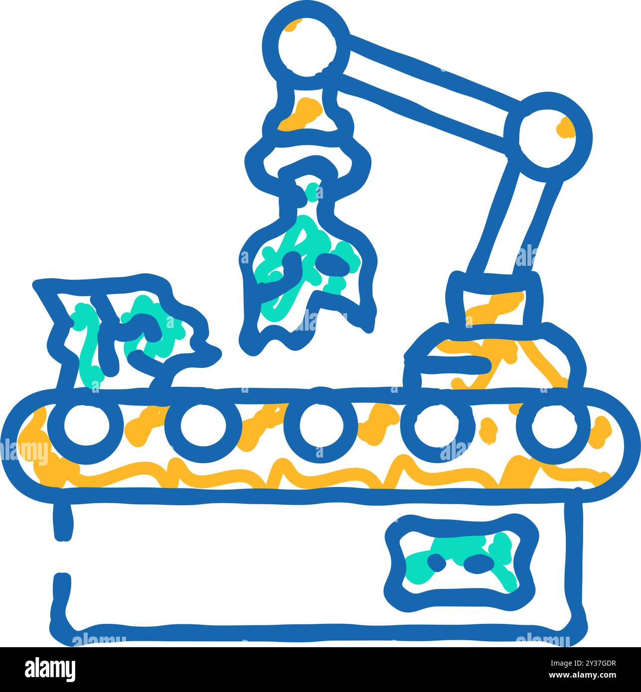 municipal solid waste msw icon doodle illustration Stock Vector Image ...