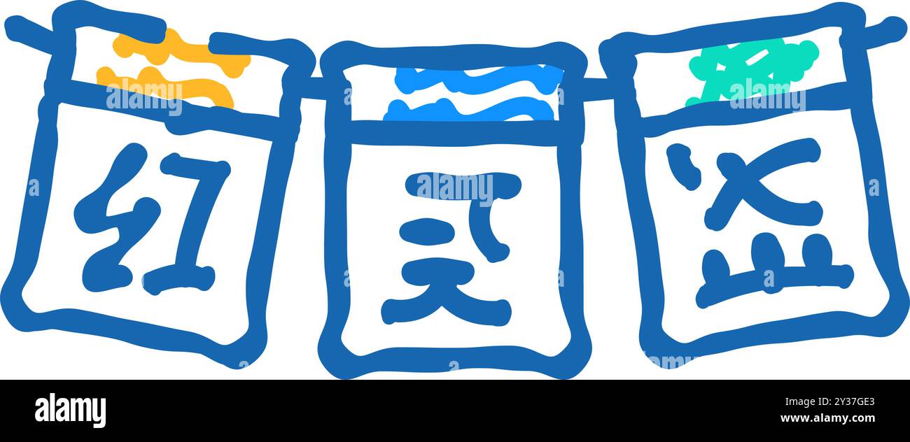 Prayer flags on a Stock Vector Images - Alamy