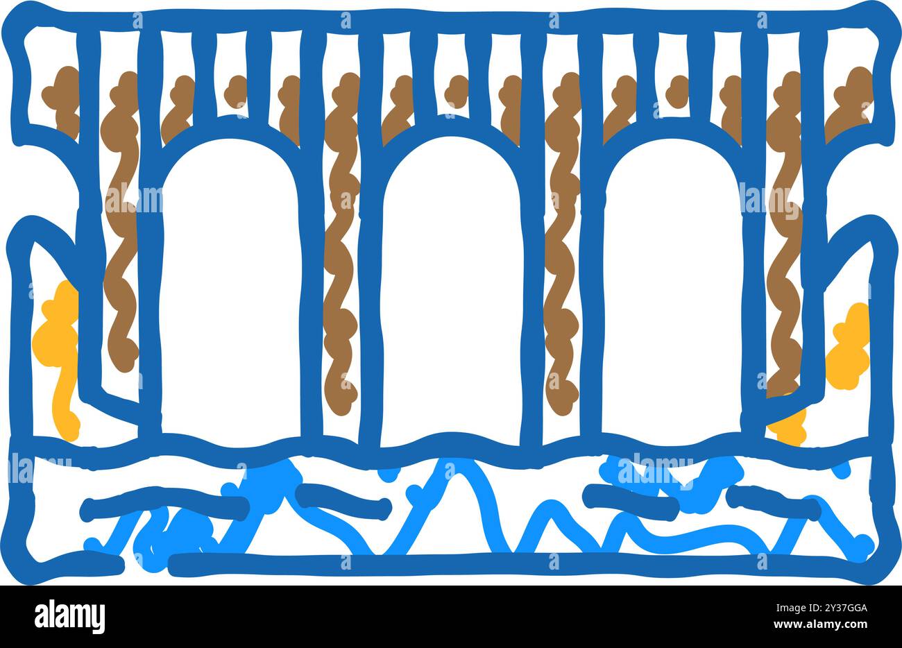 Steel viaduct structure Stock Vector Images - Alamy