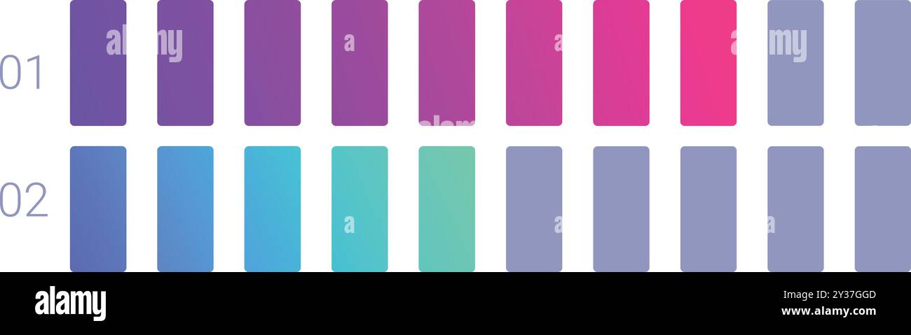 Gradient color scheme chart is representing data driven market trend analysis Stock Vector Image ...