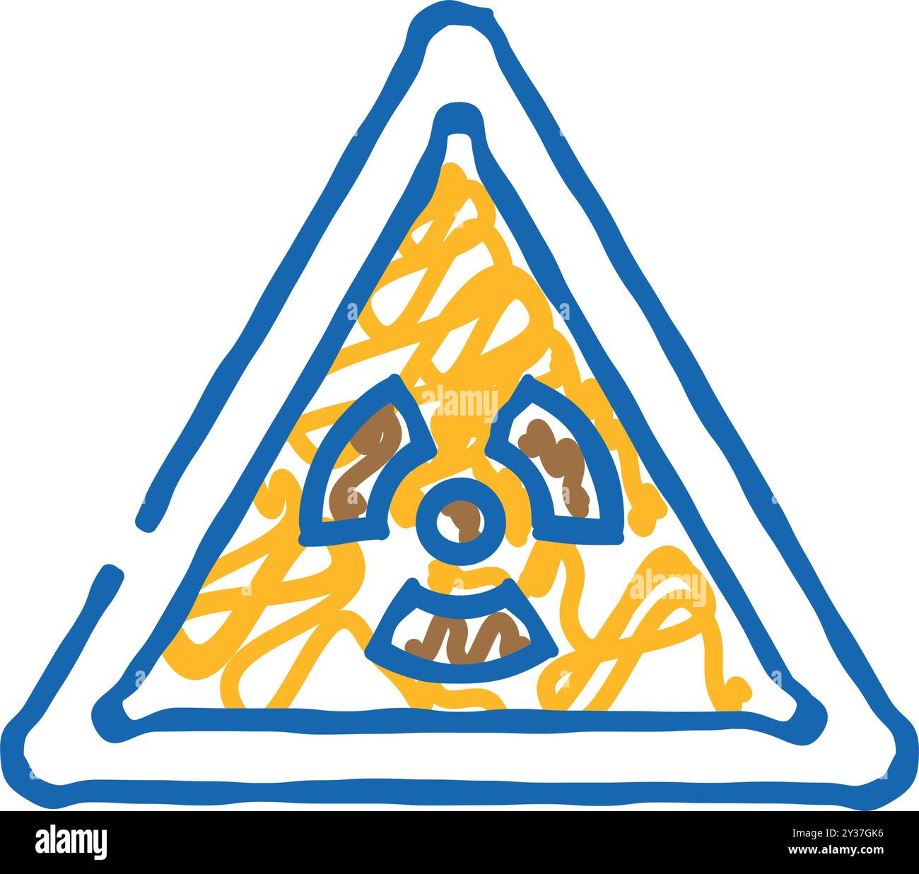 energy symbol nuclear icon doodle illustration Stock Vector Image & Art ...