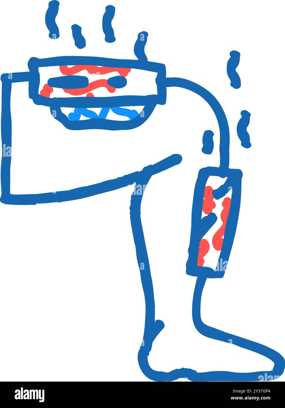 heat therapy icon doodle illustration Stock Vector Image & Art - Alamy