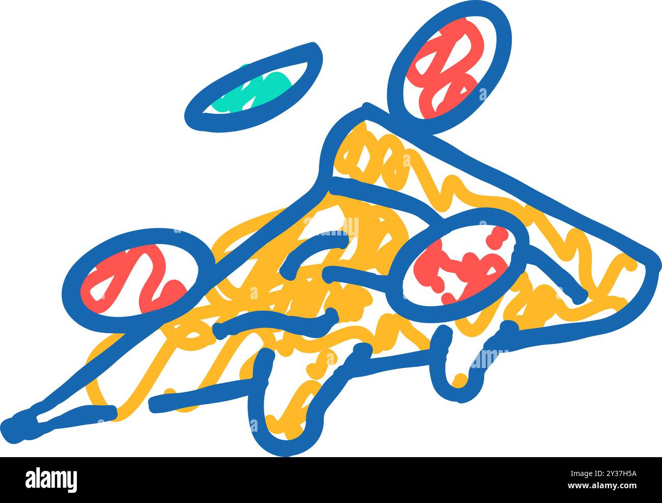 pizza fast food icon doodle illustration Stock Vector Image & Art - Alamy