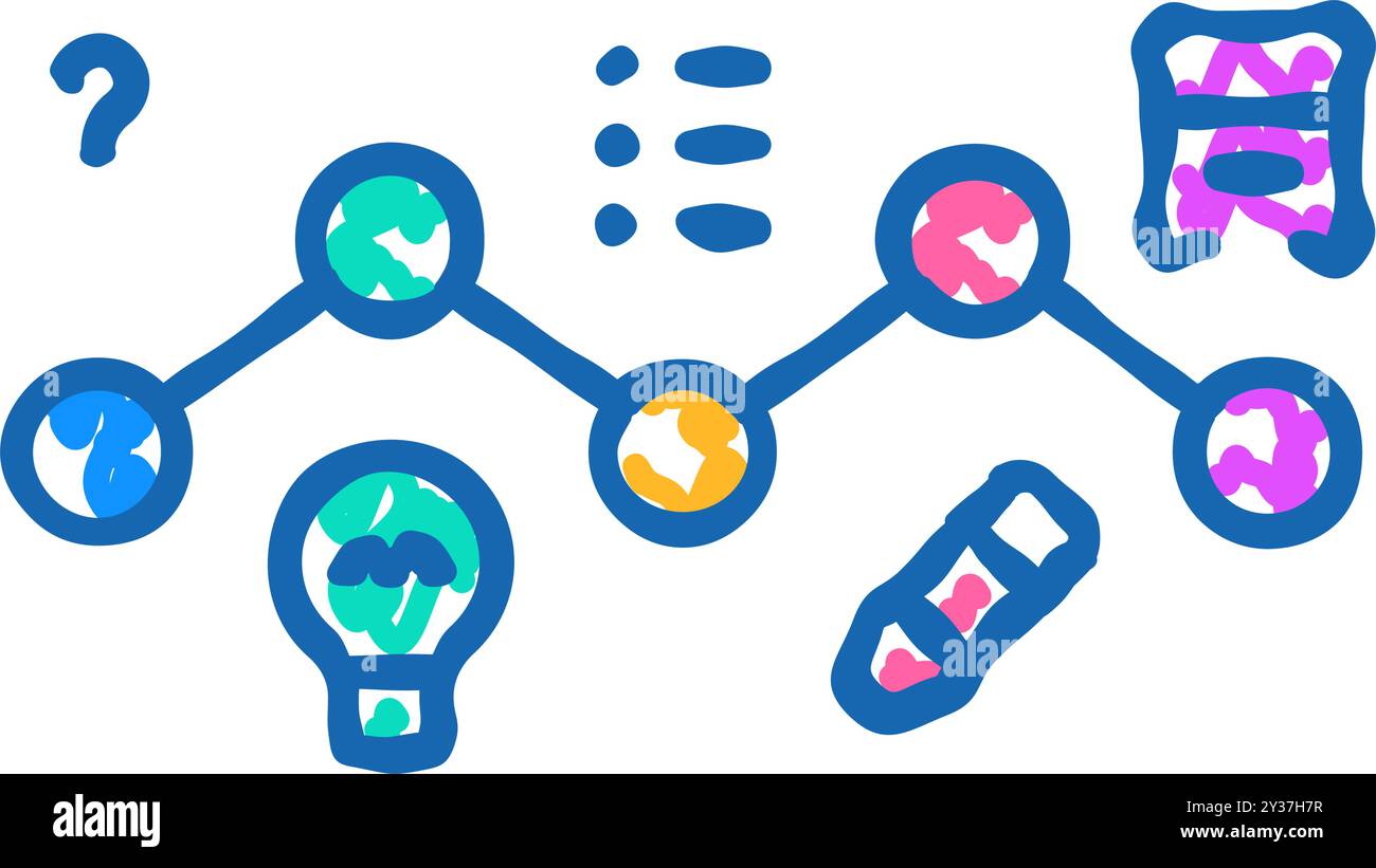 design sprint ux ui icon doodle illustration Stock Vector Image & Art ...