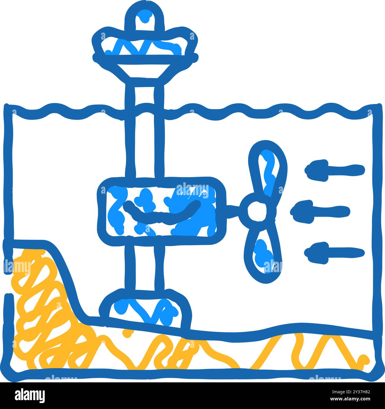 Tidal stream energy Stock Vector Images - Alamy