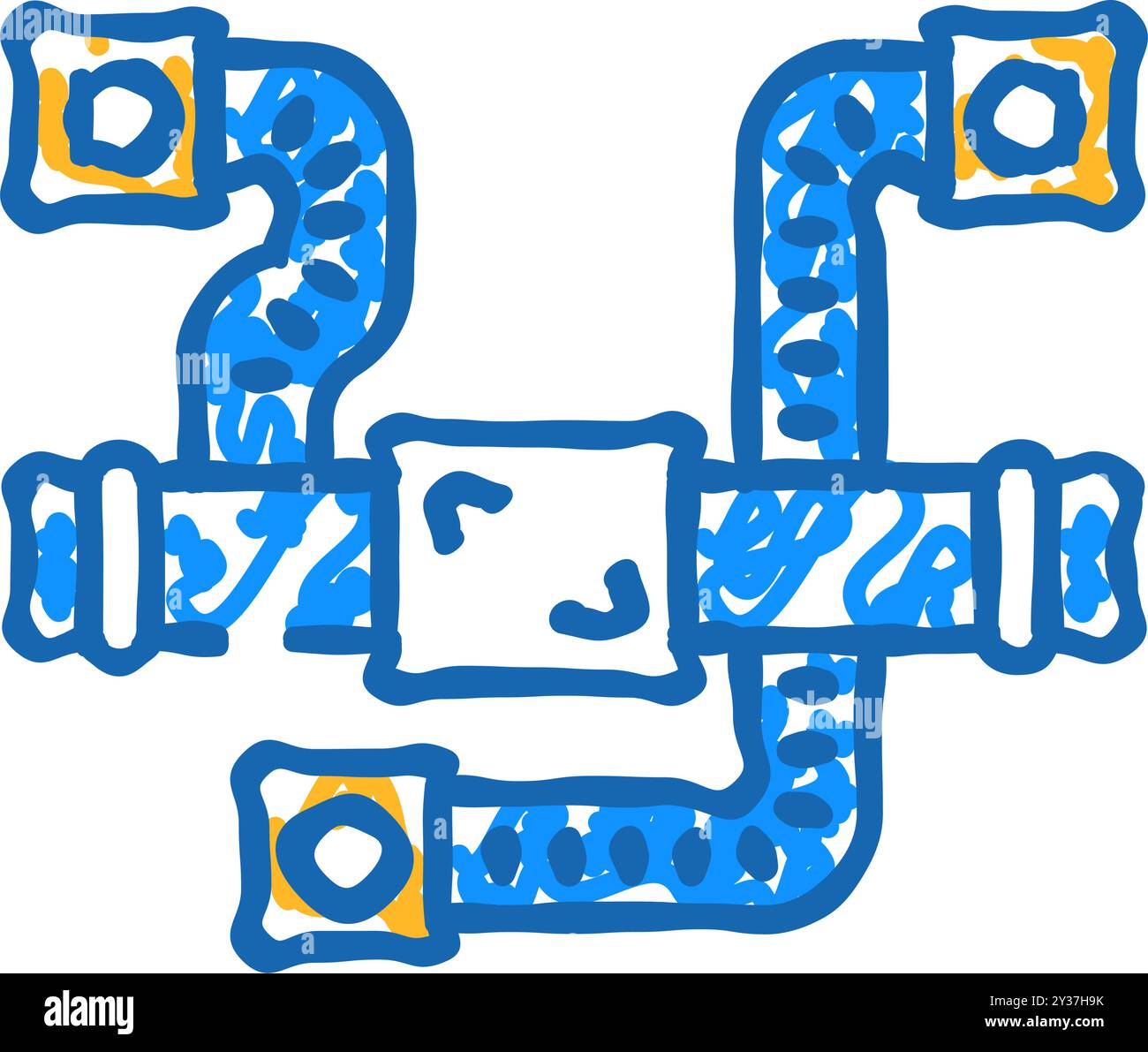 ductwork ventilation icon doodle illustration Stock Vector Image & Art ...