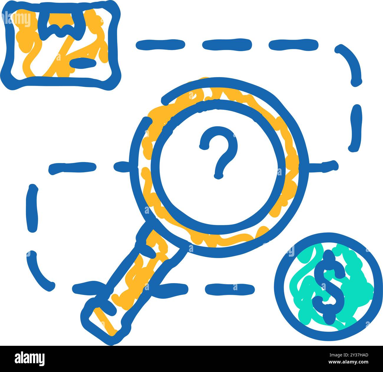 sales tracking business process icon doodle illustration Stock Vector ...