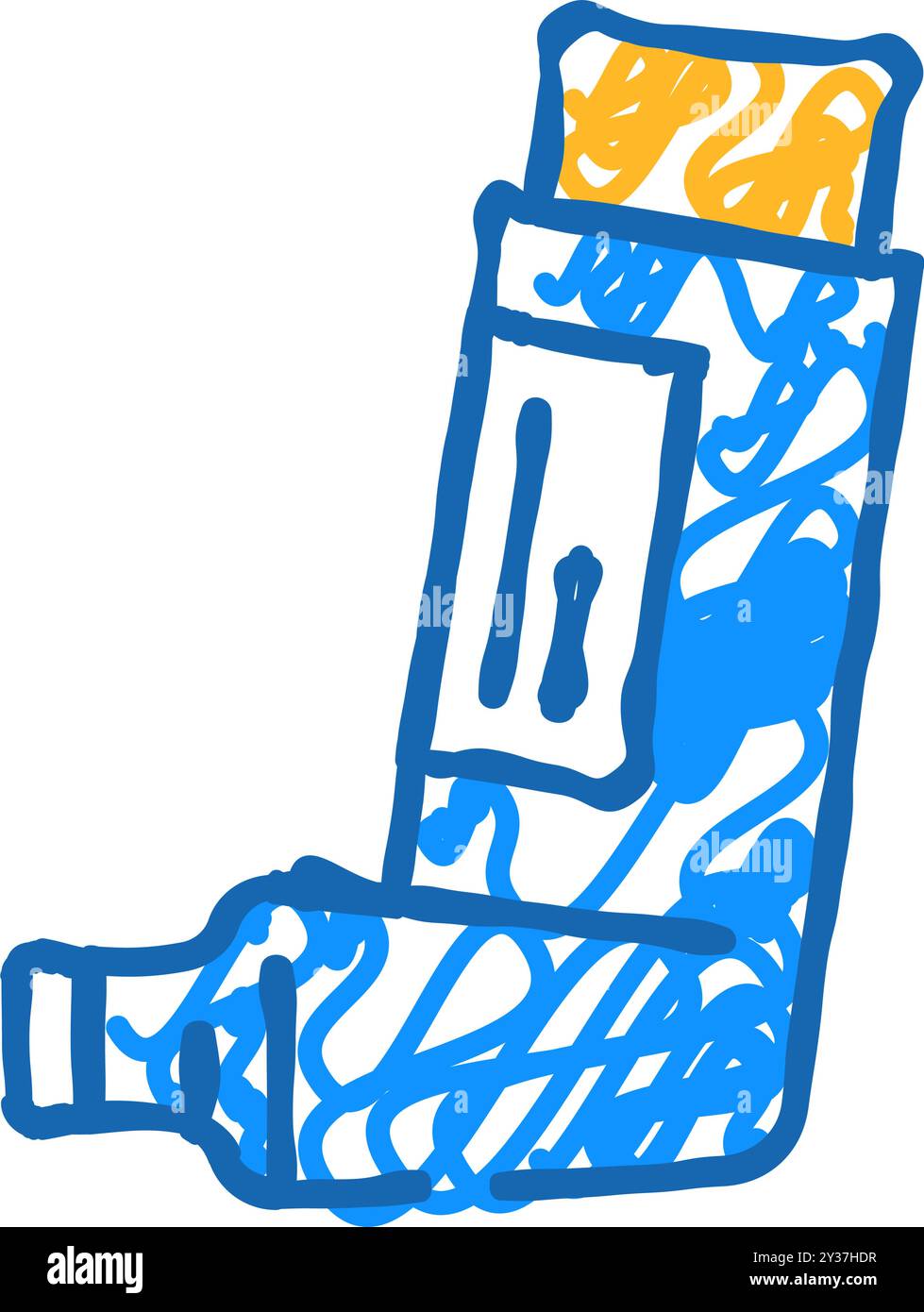 bronchodilators medicines pharmacy icon doodle illustration Stock ...