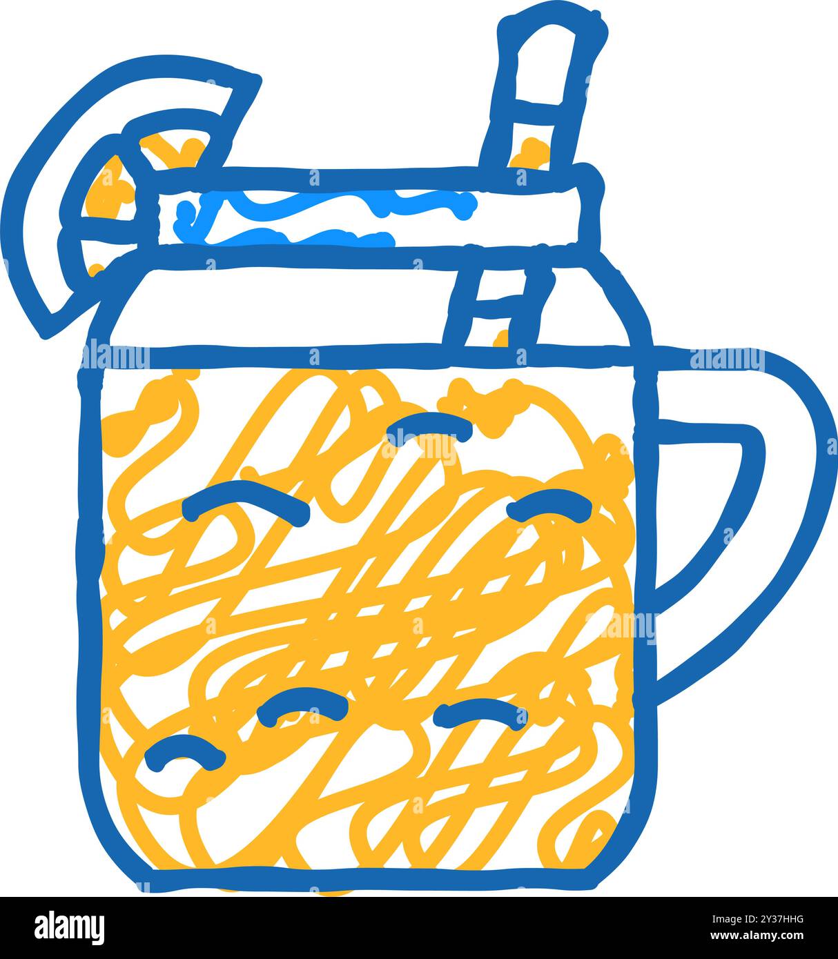 lassi drink indian cuisine icon doodle illustration Stock Vector Image ...