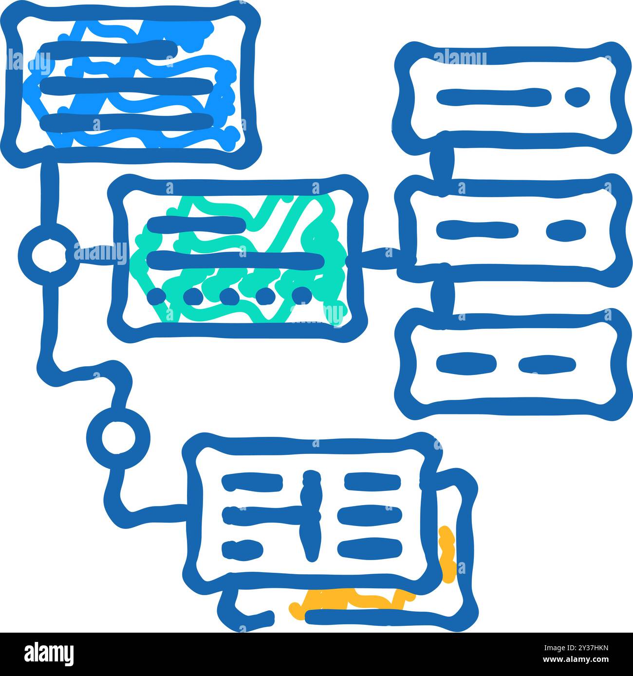 Uml Diagrams Analyst Icon Doodle Illustration Stock Vector Image And Art