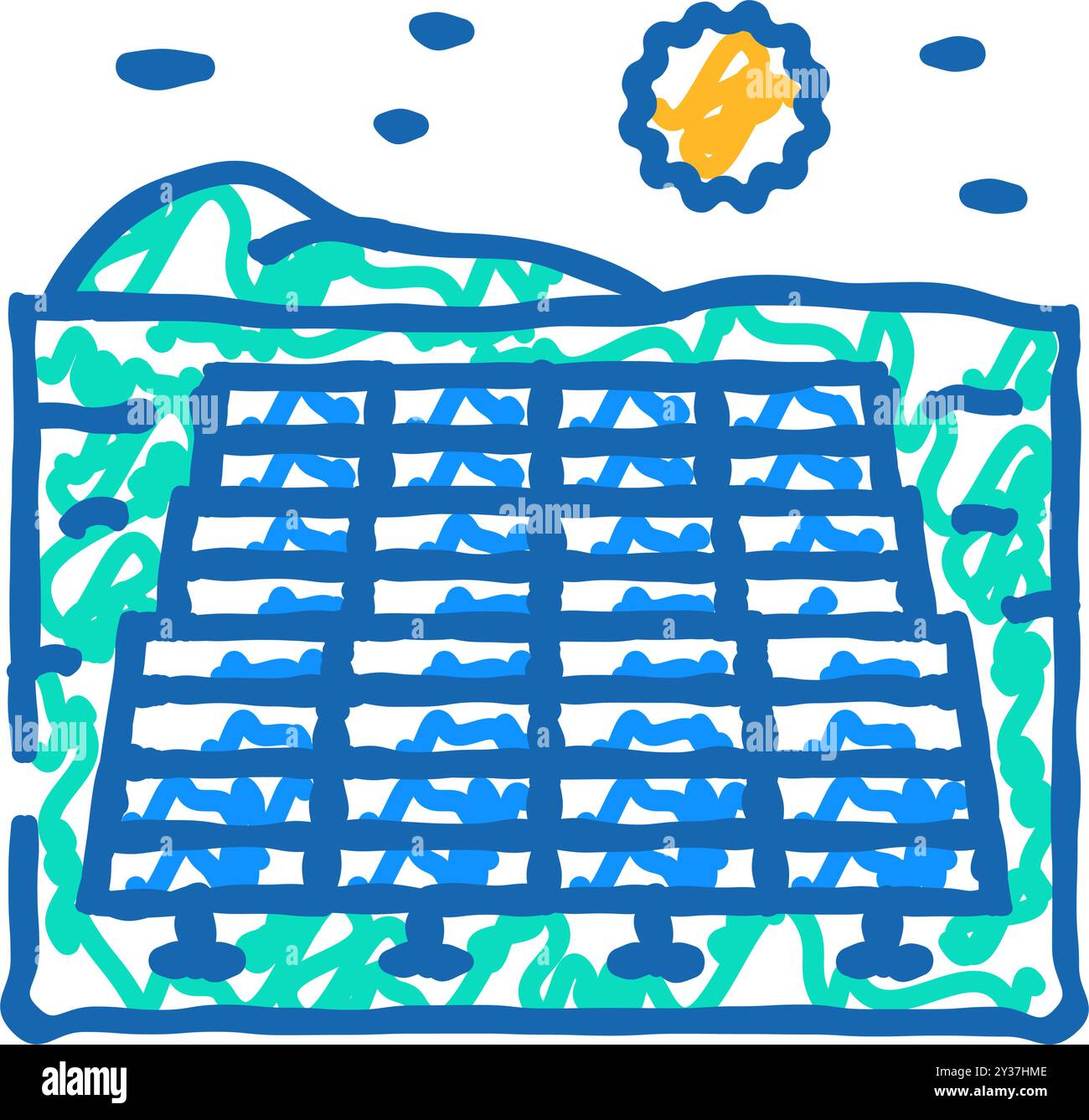 Photovoltaic panels solar farm Cut Out Stock Images & Pictures - Alamy