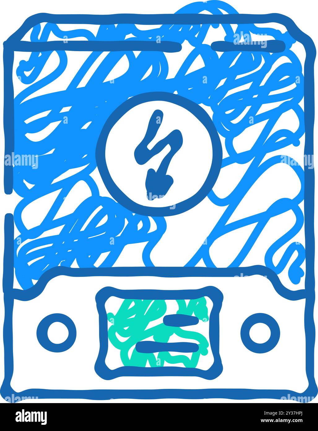 inverter solar panel icon doodle illustration Stock Vector Image & Art ...