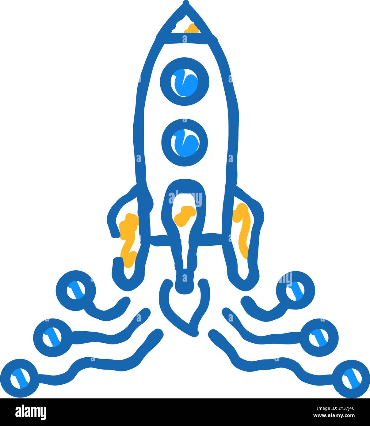 tech startup enthusiast icon doodle illustration Stock Vector Image ...