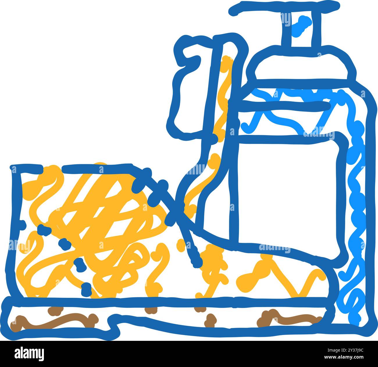 suede cleaning icon doodle illustration Stock Vector Image & Art - Alamy