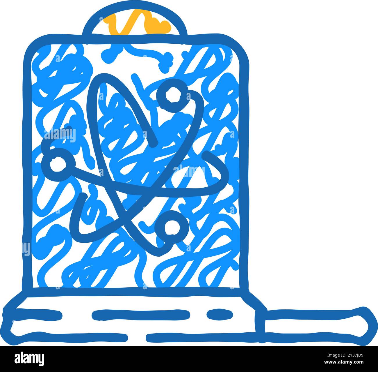 sensor quantum technology icon doodle illustration Stock Vector Image ...