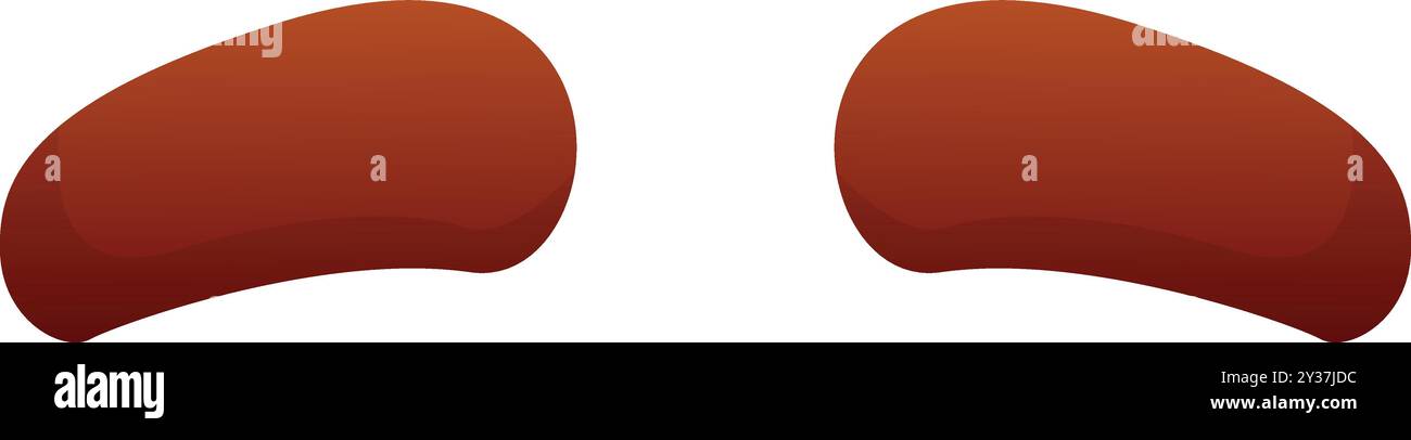 Cartoon eyebrows expressing various emotions such as happy. Angry. Sad ...