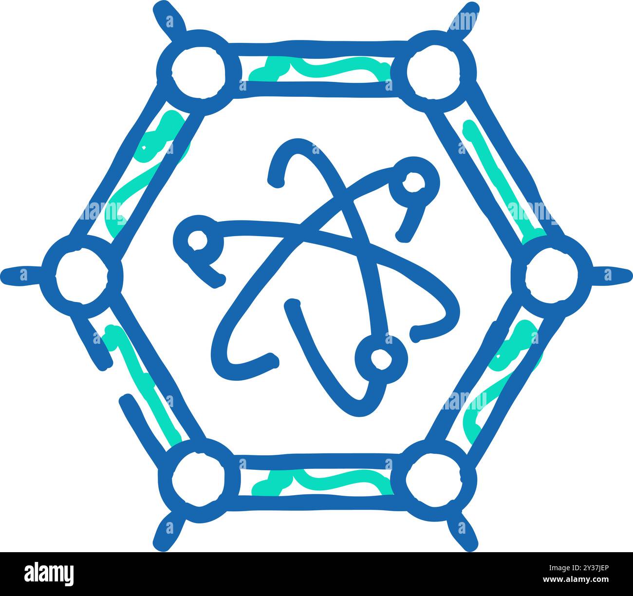 materials quantum technology icon doodle illustration Stock Vector ...