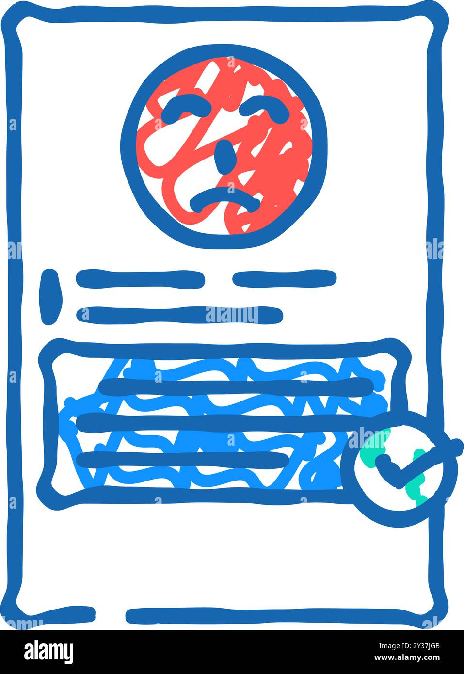 complaint resolution business process icon doodle illustration Stock ...