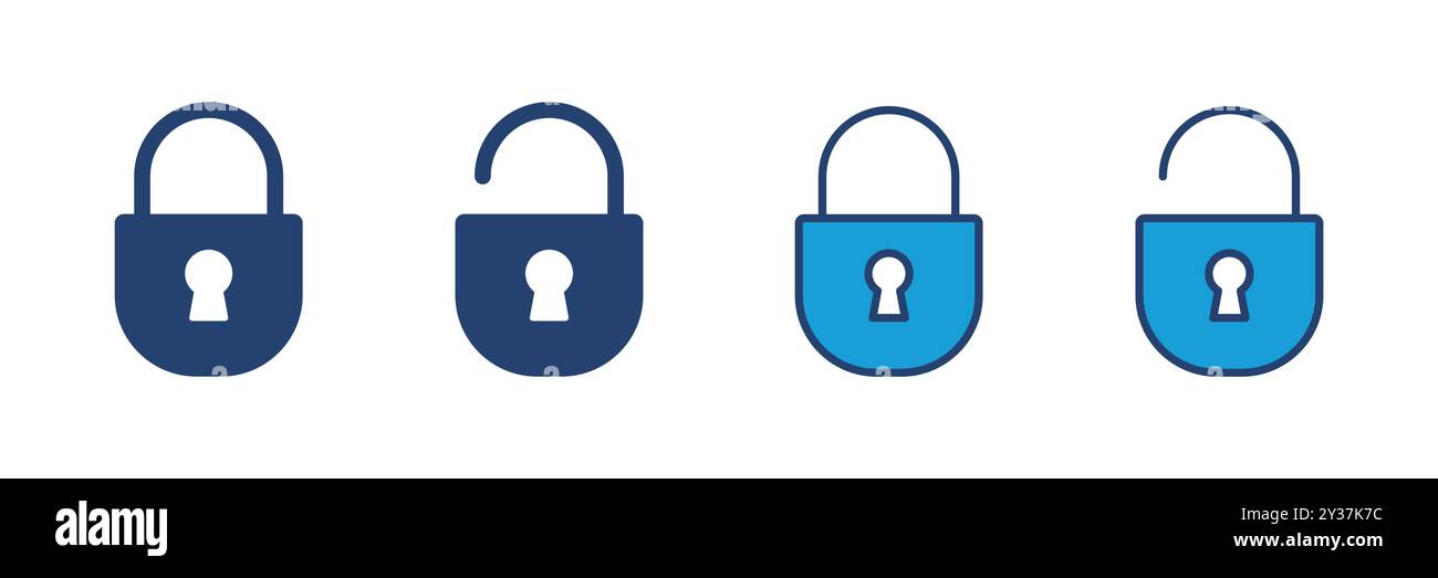 Lock icon vector. Padlock icon vector. Encryption icon. Security symbol ...
