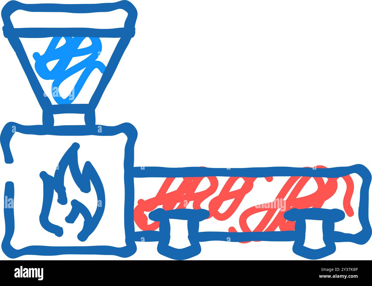 drying wood pellets icon doodle illustration Stock Vector Image & Art ...