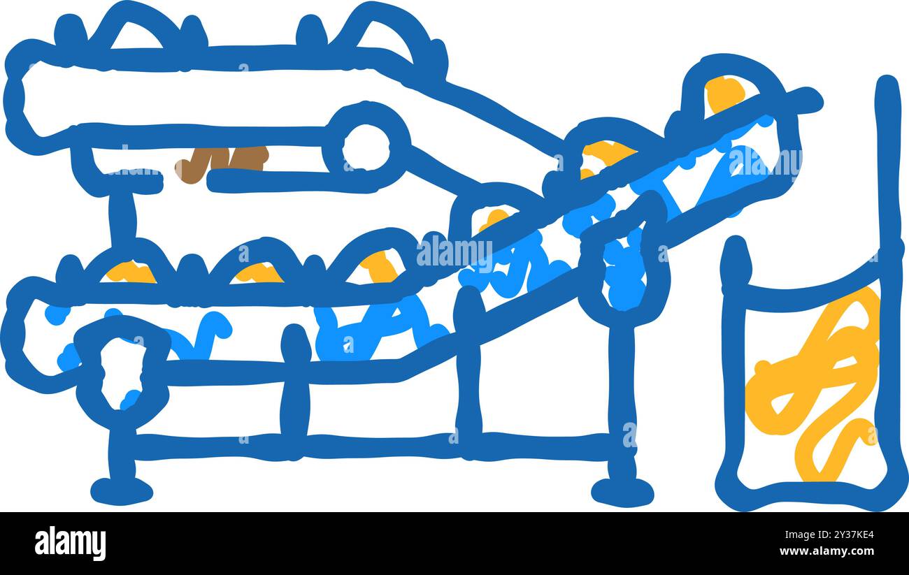 conveyor wood pellets icon doodle illustration Stock Vector Image & Art ...