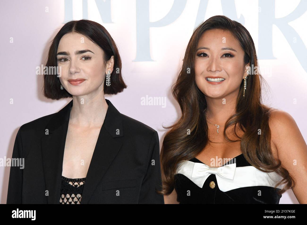 Lily Collins and Ashley Park attending the Emily In Paris Netflix ...