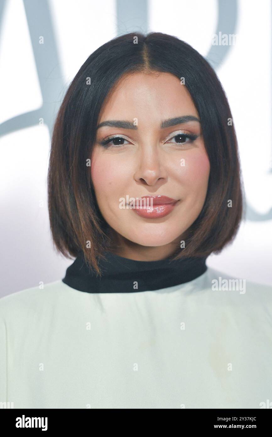 Sanaa attending the Emily In Paris Netflix Photocall at La Samaritaine ...